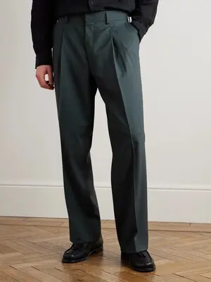 Mr P. Wide-leg Wool Suit Trousers