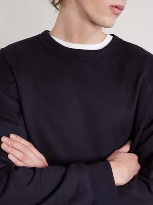 Dries Van Noten Cotton-jersey Sweatshirt - Blue