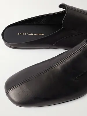Dries Van Noten Leather Slides