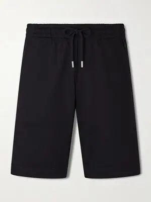 Dries Van Noten Straight-leg Cotton-jersey Drawstring Shorts