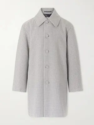 Dries Van Noten Gingham Recycled-twill Coat
