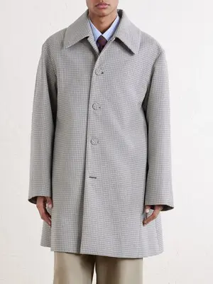 Dries Van Noten Gingham Recycled-twill Coat
