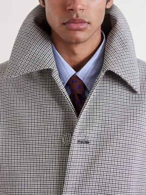 Dries Van Noten Gingham Recycled-twill Coat