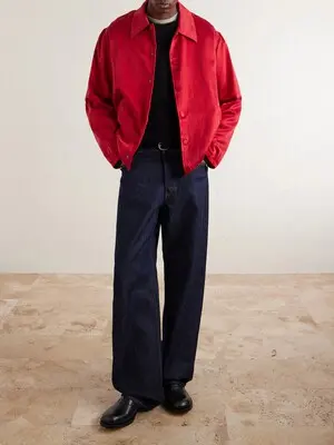 Dries Van Noten Satin Blouson Jacket