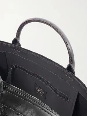 Ralph Lauren Engraved Leather Weekend Bag