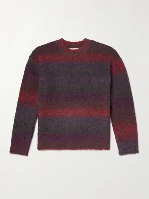 FRIZMWORKS Striped Bouclé Sweater