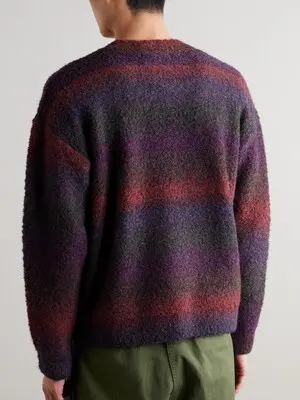 FRIZMWORKS Striped Bouclé Sweater