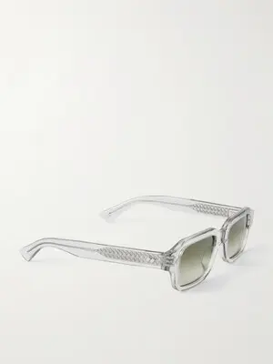 Bottega Veneta Intrecciato Square-frame Sunglasses