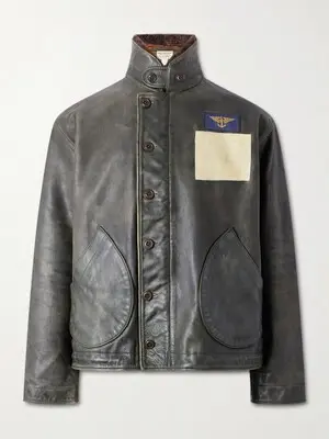 Ralph Lauren Leather Military Jacket