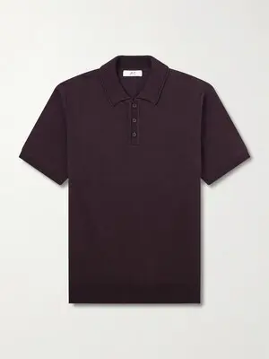 Mr P. Milano Cotton Polo Shirt - Brown
