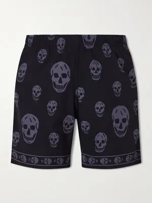 Alexander McQueen Straight-leg Printed Shell Shorts