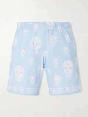 Alexander McQueen Straight-leg Printed Shell Shorts