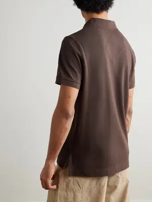 Canada Goose Beckley Logo-appliquéd Cotton-piqué Polo Shirt - Brown