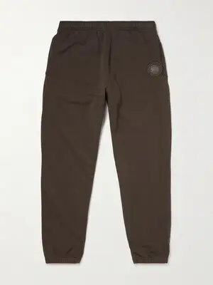 Canada Goose Rove Logo-appliquéd Cotton-jersey Sweatpants - Brown