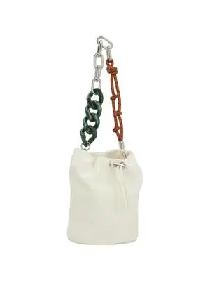 Plan C Logo-detail Bucket Bag - Neutrals