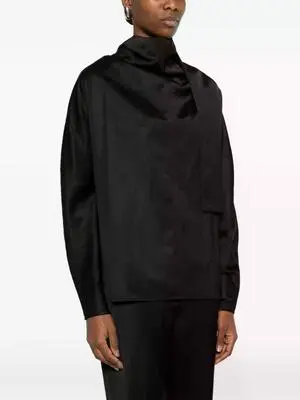 TOTEME Cowl-neck Blouse - Black