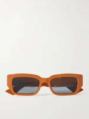 Bottega Veneta Orange Acetate Sunglasses