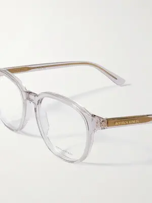 Bottega Veneta Round-frame Recycled-acetate Optical Glasses
