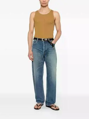 Saint Laurent Ribbed Knit Vest - Neutrals