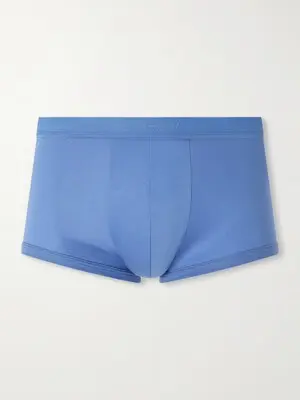 Zimmerli Sea Island Cotton Boxer Briefs - Blue