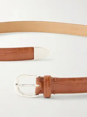 MFPEN Occasion Croc-effect Leather Belt