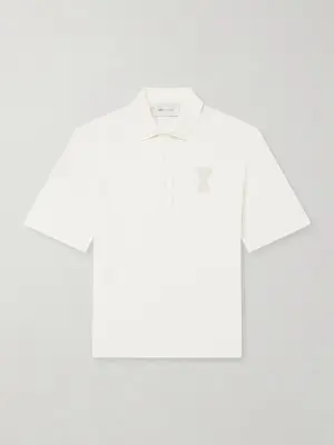 Ami Paris Short Sleeve Polos For Men