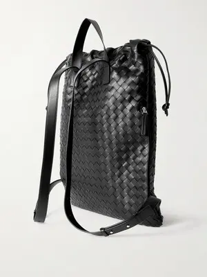 Bottega Veneta Trail Intrecciato Leather Backpack