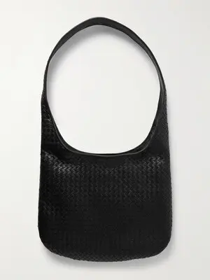 Bottega Veneta Intrecciato Leather Tote Bag - Black