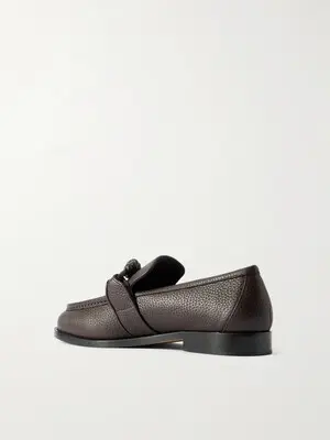 Bottega Veneta Astaire Knot-detailed Leather Loafers - Brown
