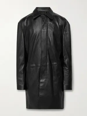 Balenciaga Leather Coat