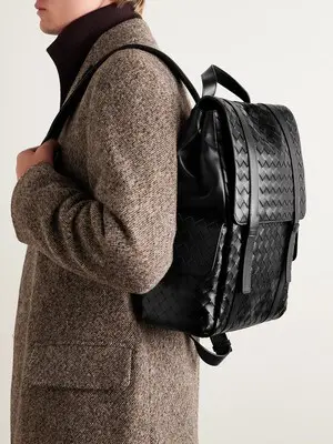 Bottega Veneta Intrecciato Leather Backpack