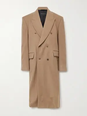 Balenciaga Oversized Double-breasted Wool-felt Coat