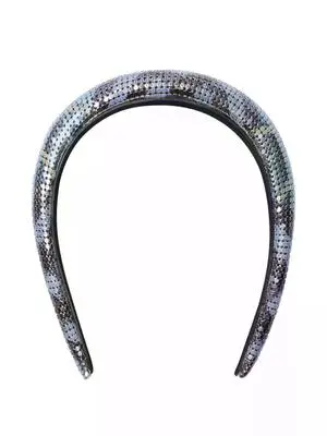 Burberry Check Mesh Headband - Silver
