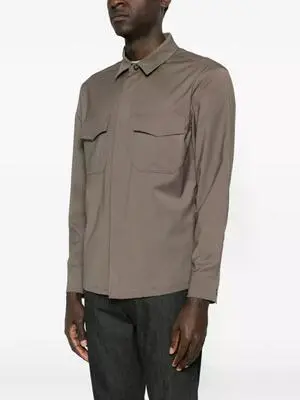 Canali Pocket Shirt - Brown