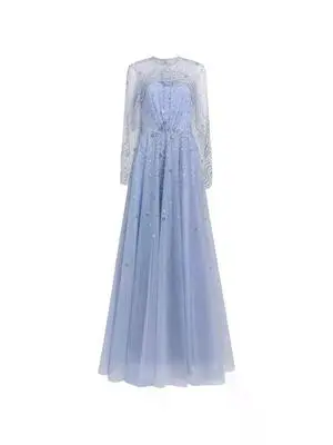 Jenny Packham Oliver Beaded-appliqué Maxi Dress