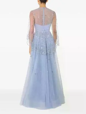 Jenny Packham Oliver Beaded-appliqué Maxi Dress