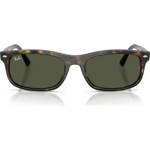Ray-ban 57mm Rectangular Sunglasses - Havana/green
