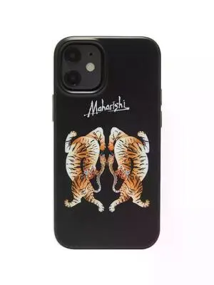 MAHARISHI Heart Of Tigers Iphone 12 Pro Max Phone Cover - Black