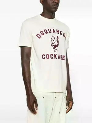 Dsquared2 Graphic Print T-shirt - Neutrals
