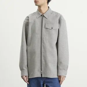Dries Van Noten Double Faced Gingham Shirt Jacket