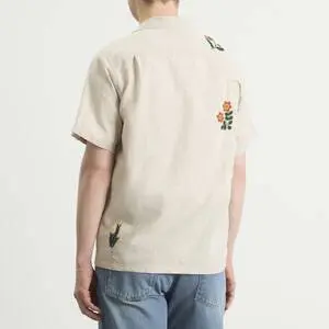 Portuguese Flannel Spring Embroidery Vacation Shirt