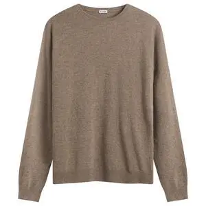JIL SANDER Wool Cashmere Crew Neck Jumper - Espresso