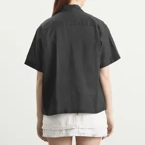 Toga Plain Weave Metal Short Sleeve Shirt