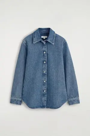 Cos Classic Denim Shirt - Blue