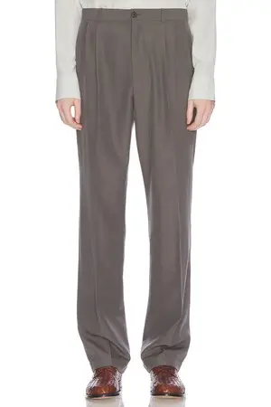 THE ROW Pleated Twill Trousers