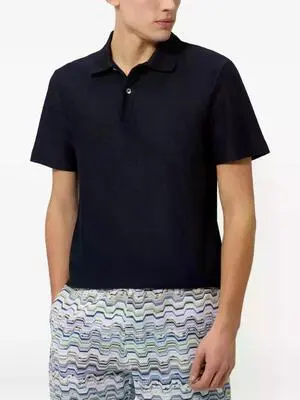 Missoni Jacquard Cotton Polo Shirt With Tone-on-tone Zigzag Design