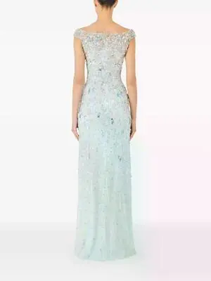 Jenny Packham Jessie Beaded Gown - Blue