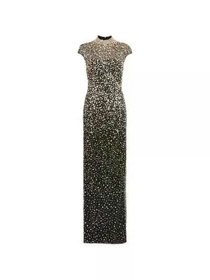 Jenny Packham Treasure Beaded Maxi Dress - Black