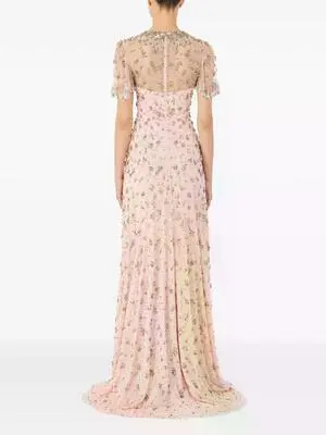 Jenny Packham Beaded Maxi Dress - Pink