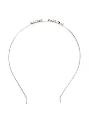 Red Valentino Lettering Headband - Silver